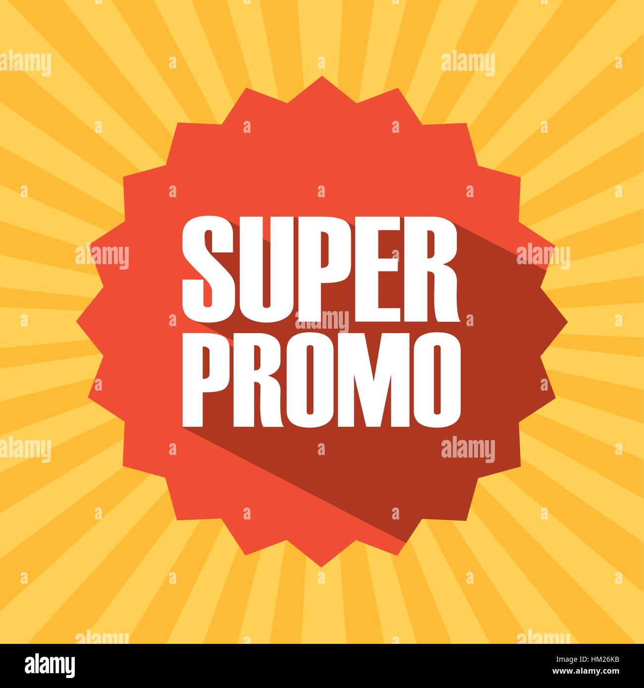 seal stamp icon over yellow background. super promo concept. colorful ...