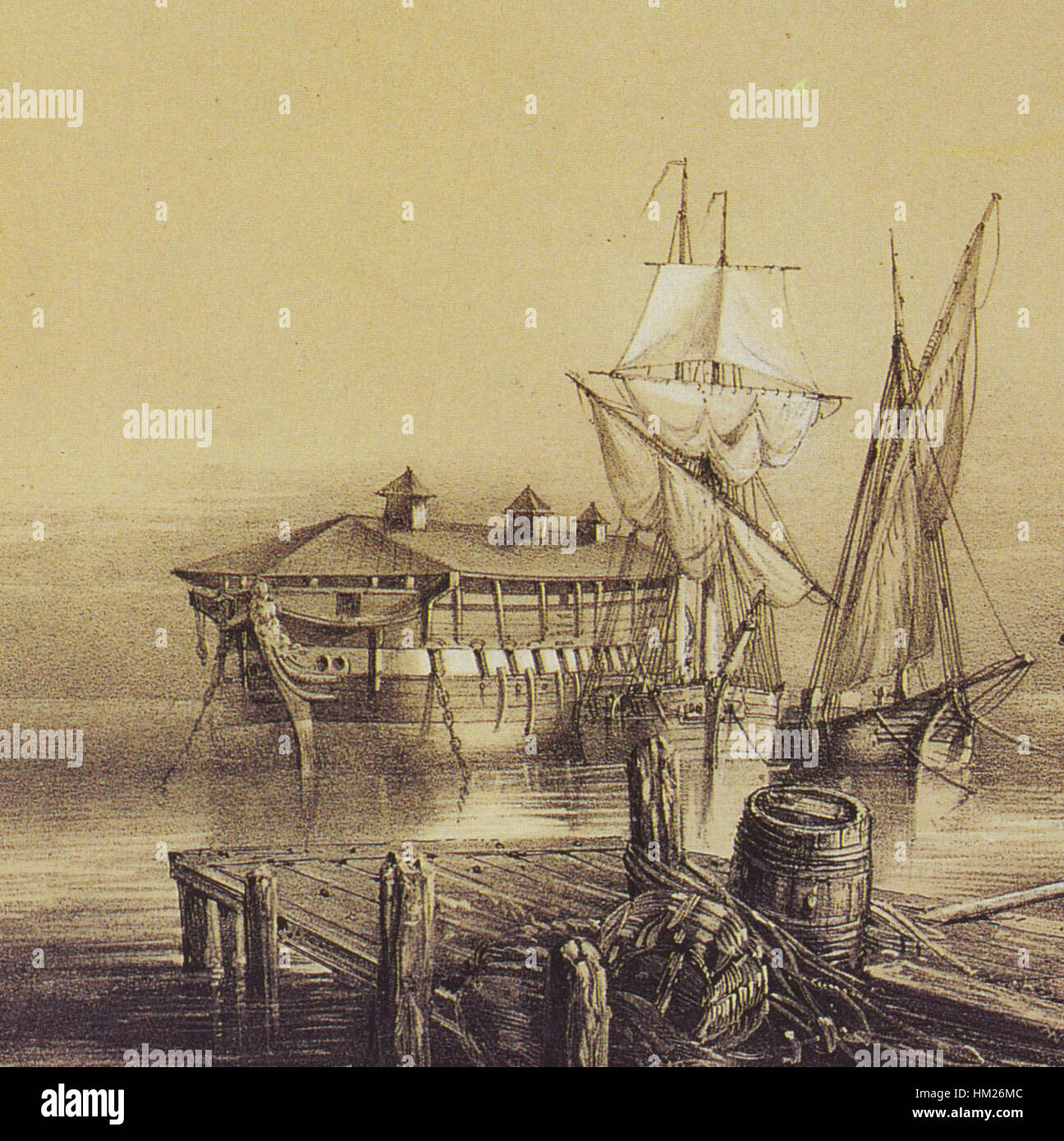 18th century ships engraving hi-res stock photography and images - Alamy