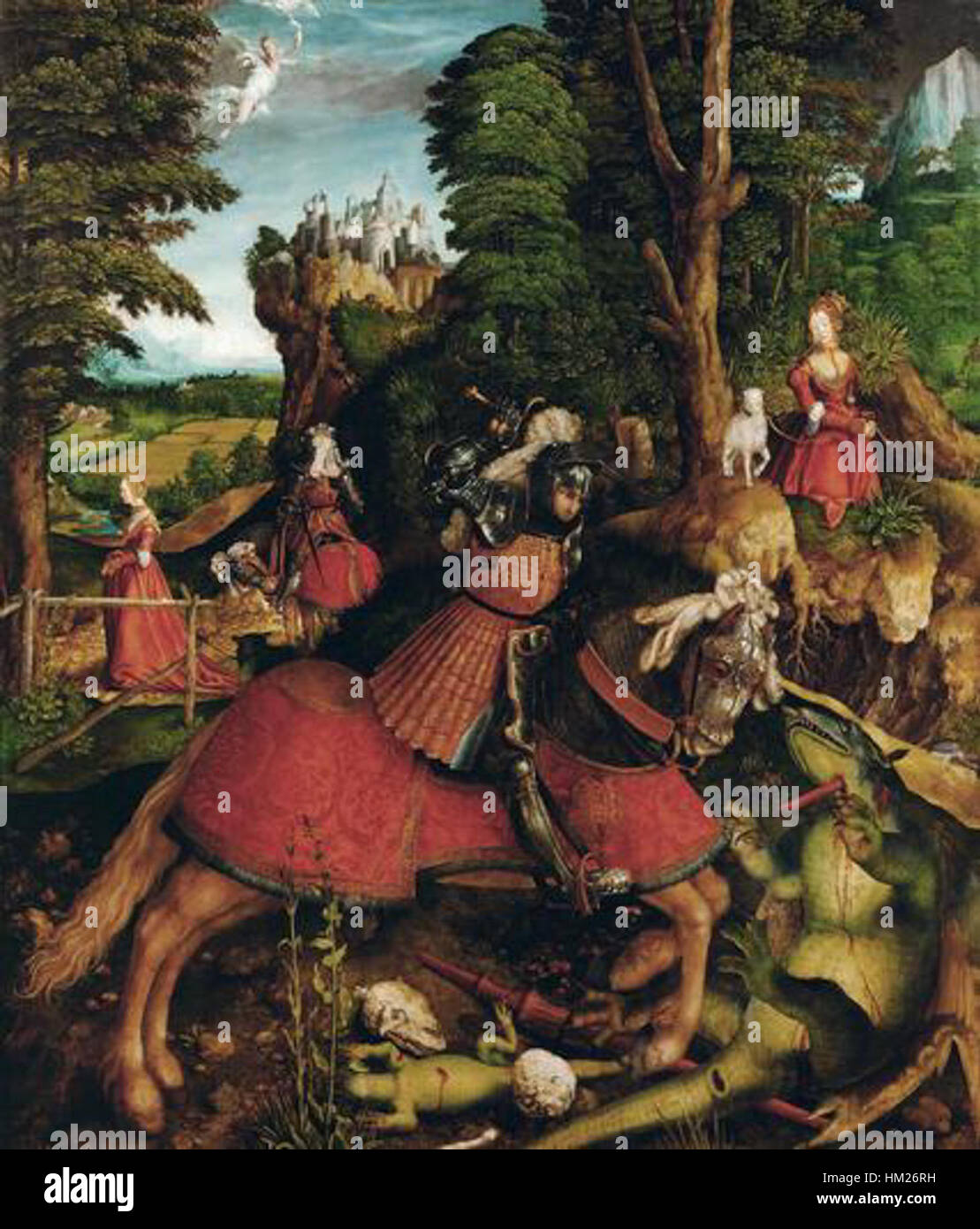 A painting by Leonhard Beck, capturing the detailed and colorful ...