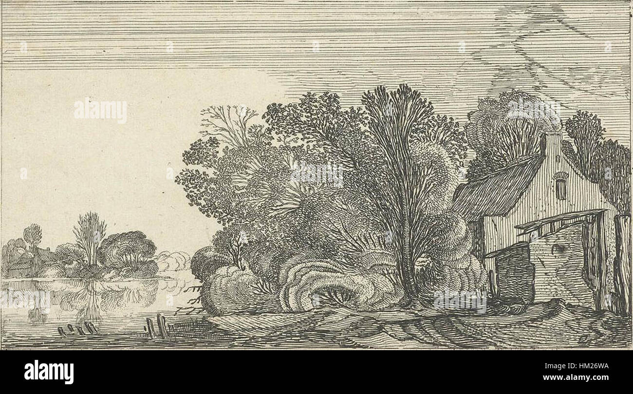 This artwork is a landscape painting inspired by the style of Esaias ...