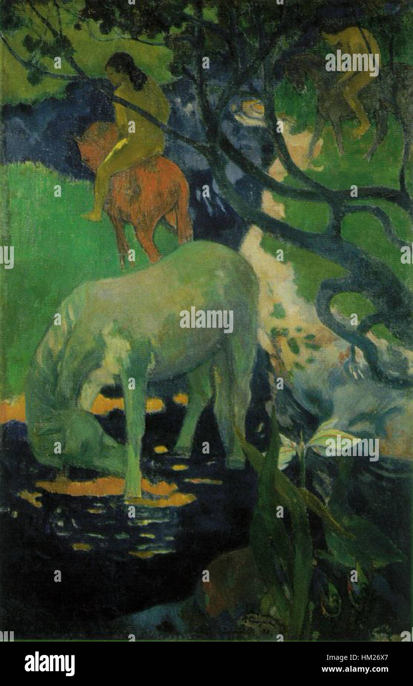 'Le Cheval blanc' (The White Horse) is a classic painting depicting a ...