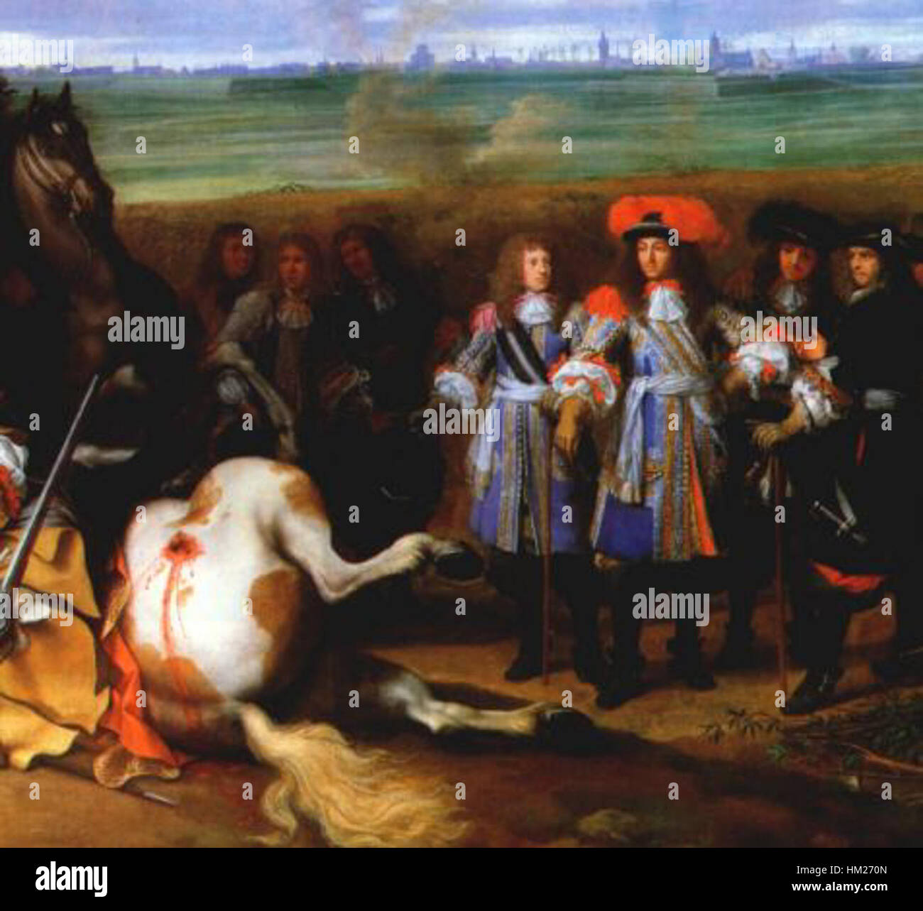 The painting by LeBrun depicts Louis XIV during the War of Devolution ...