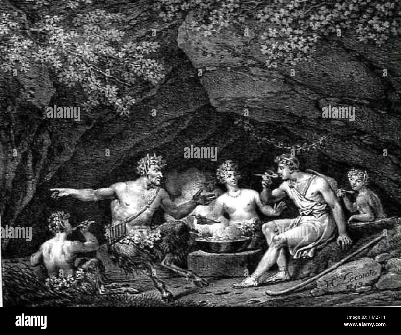 Lecompte’s satyre painting captures the mythical and sensual character ...