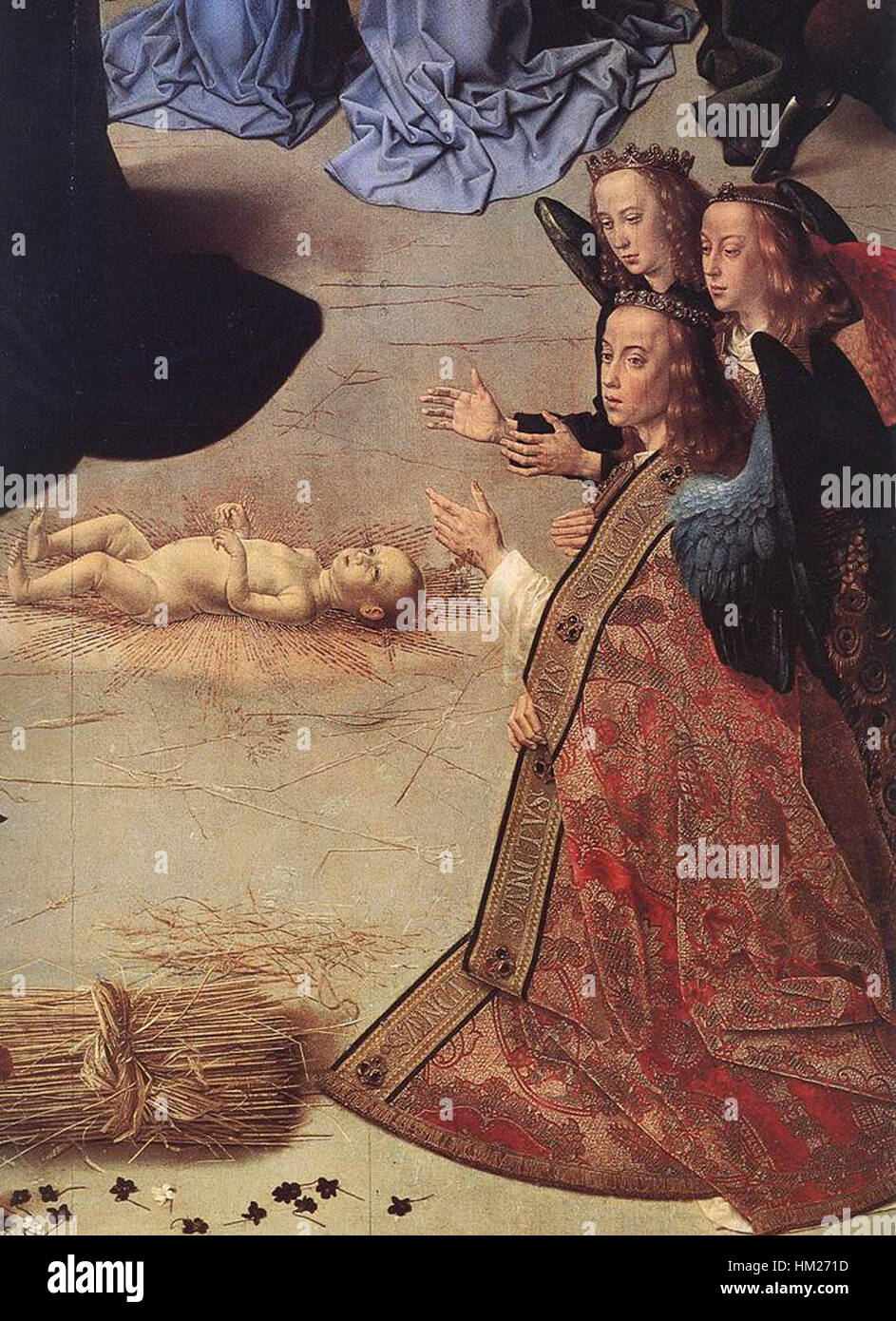 Hugo van der Goes’ 'The Adoration of the Shepherds' is a detailed 15th ...