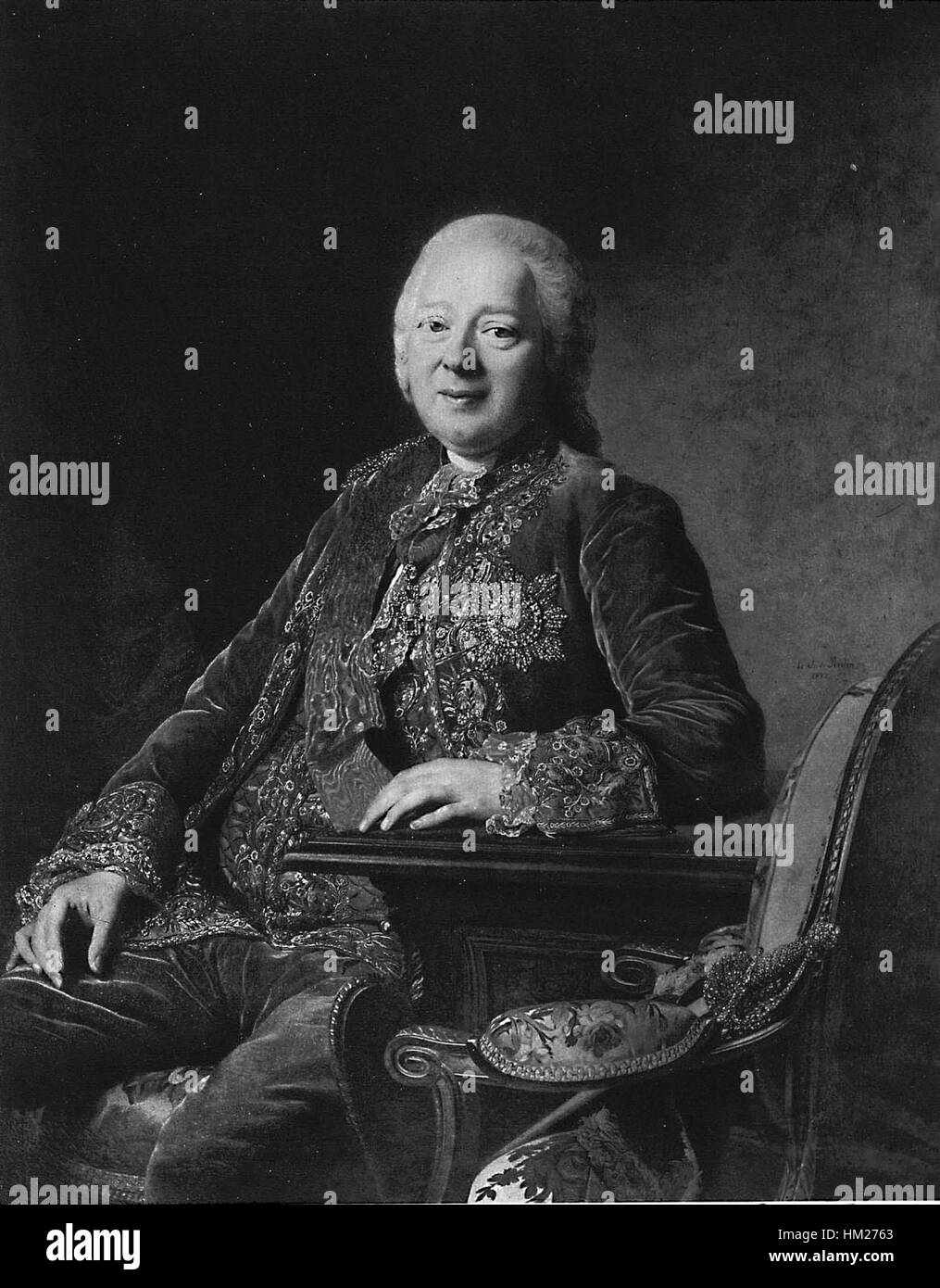 This portrait of Le Comte Nikita Ivanowitch Panine, a Russian nobleman ...