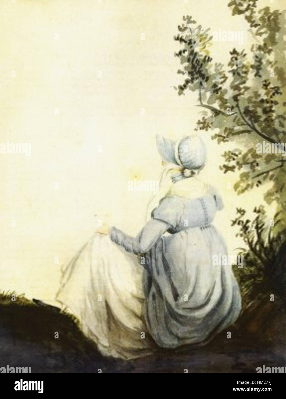 This watercolor painting of Cassandra Austen, sister of the famous ...