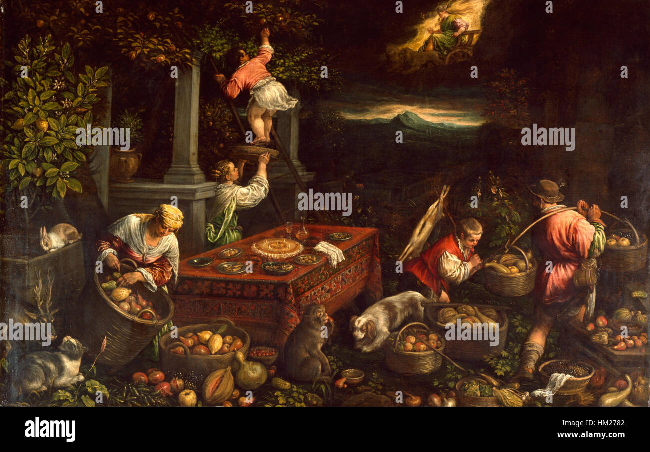 Leandro Bassano’s 'Allegory of the Element Earth' from the Walters Art ...