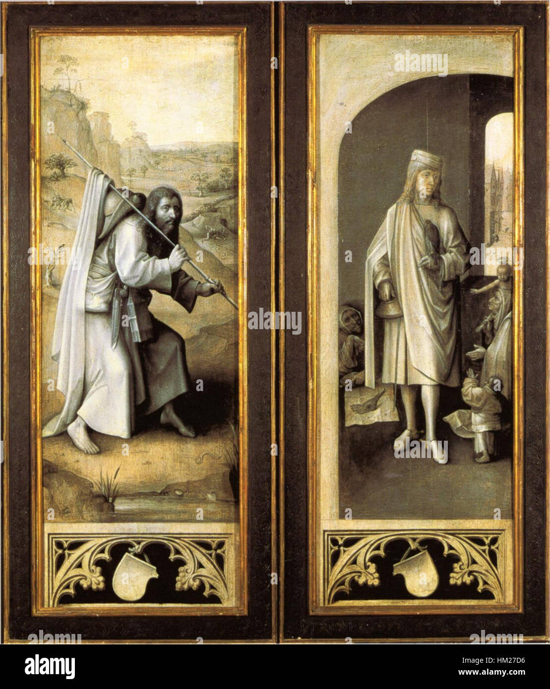 The exterior panels of Jheronimus Bosch's 'Last Judgment' triptych are ...