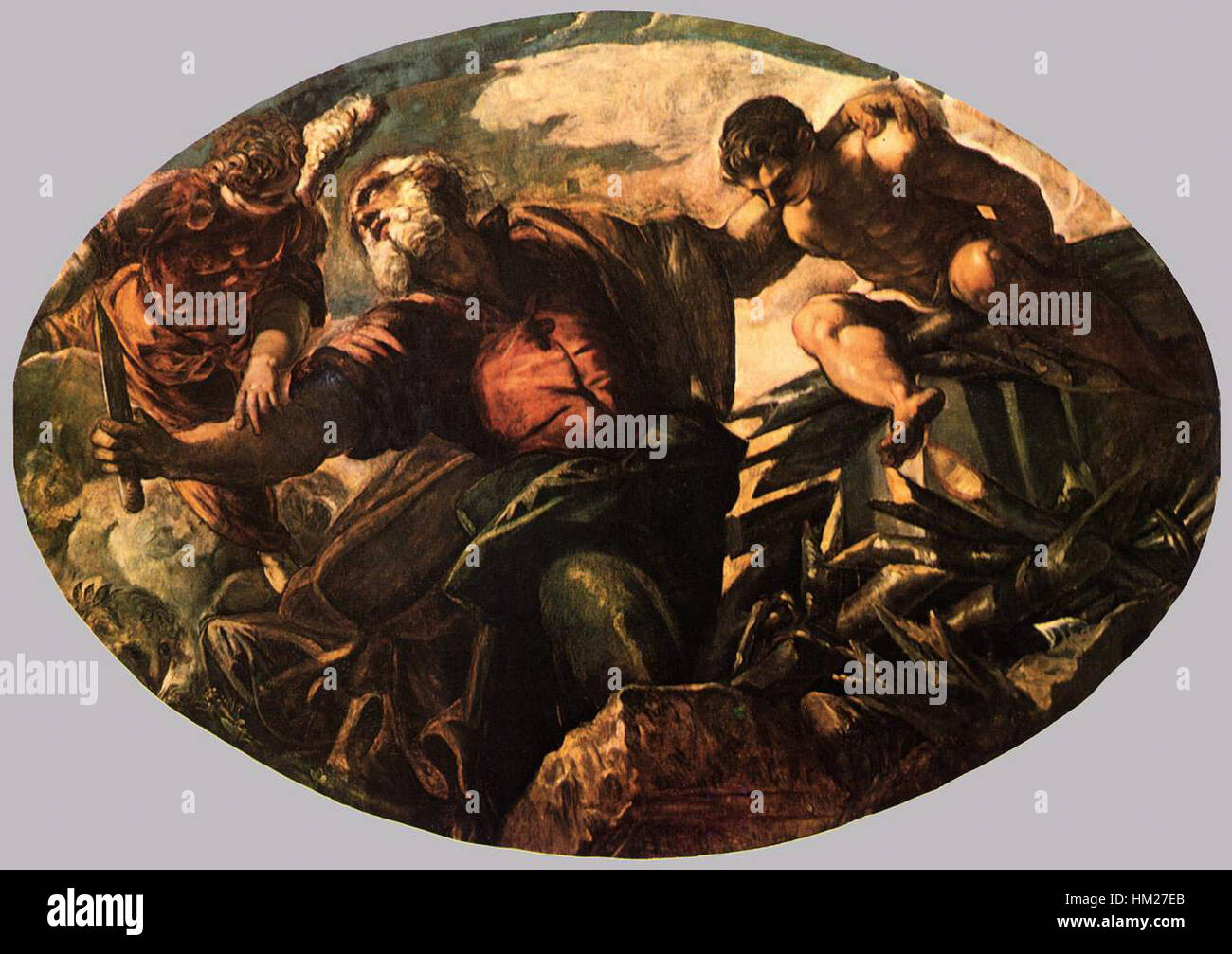 Jacopo Tintoretto’s 'The Sacrifice of Isaac' portrays the biblical ...