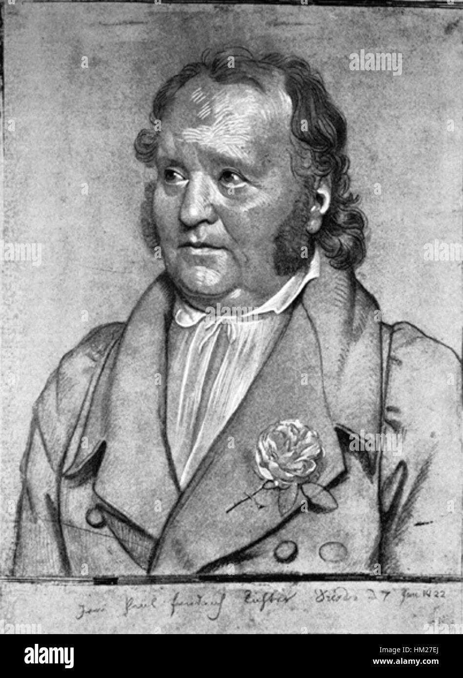 A portrait of Jean Paul by Vogel von Vogelstein, capturing the renowned ...