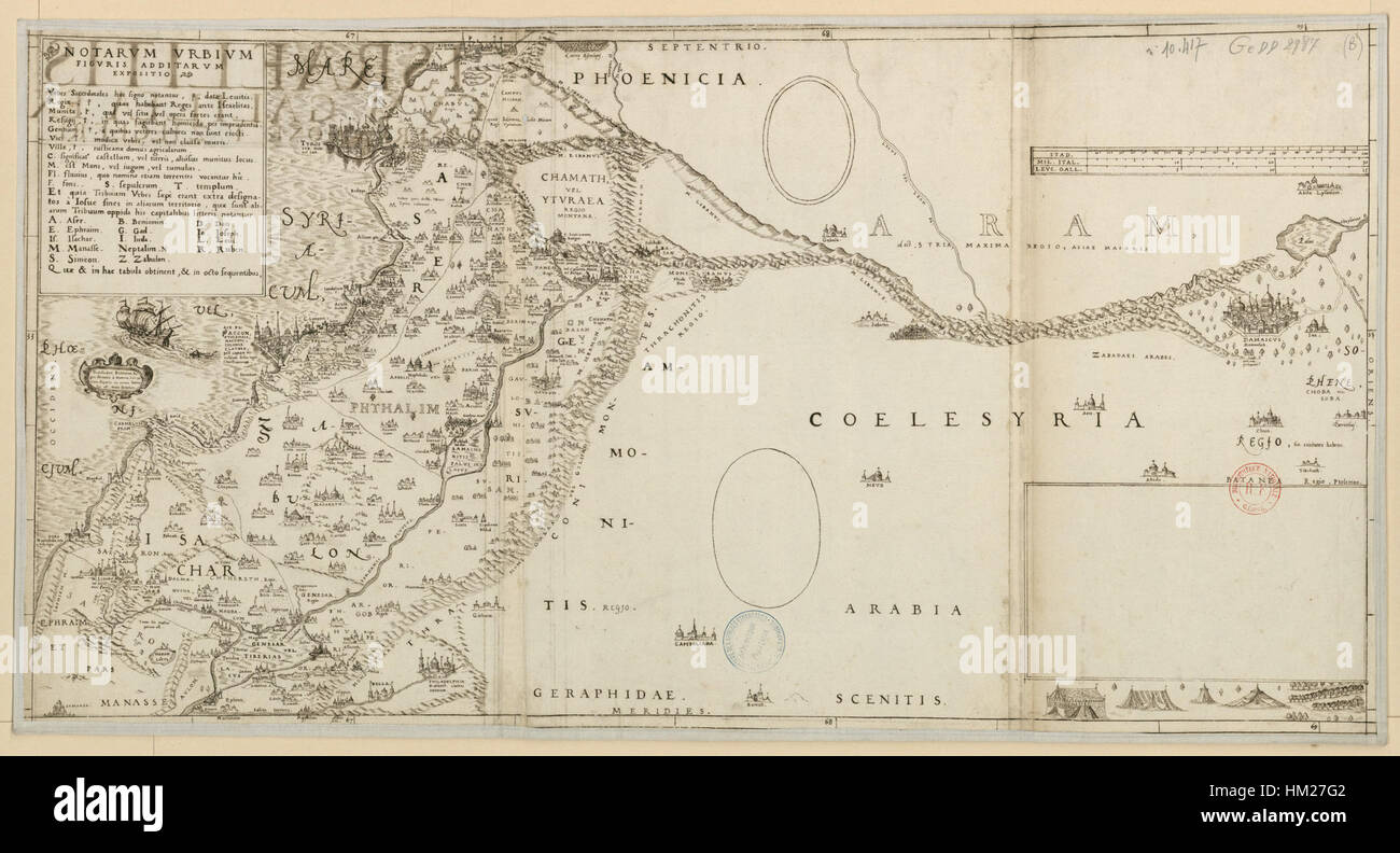Jakob Zieglerâ€™s work 'Israelitis cum Galilaea' from the 16th century ...