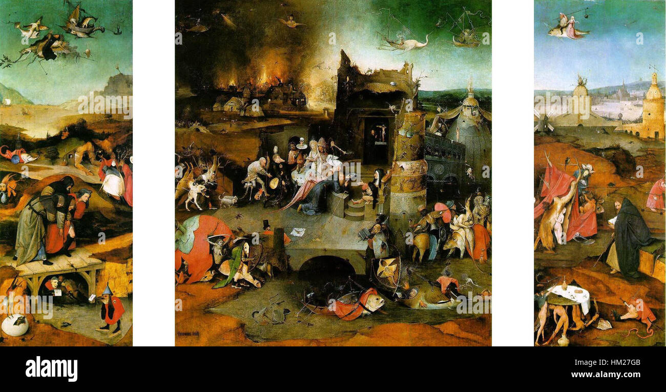 This painting by Jheronimus Bosch, known for his intricate and ...