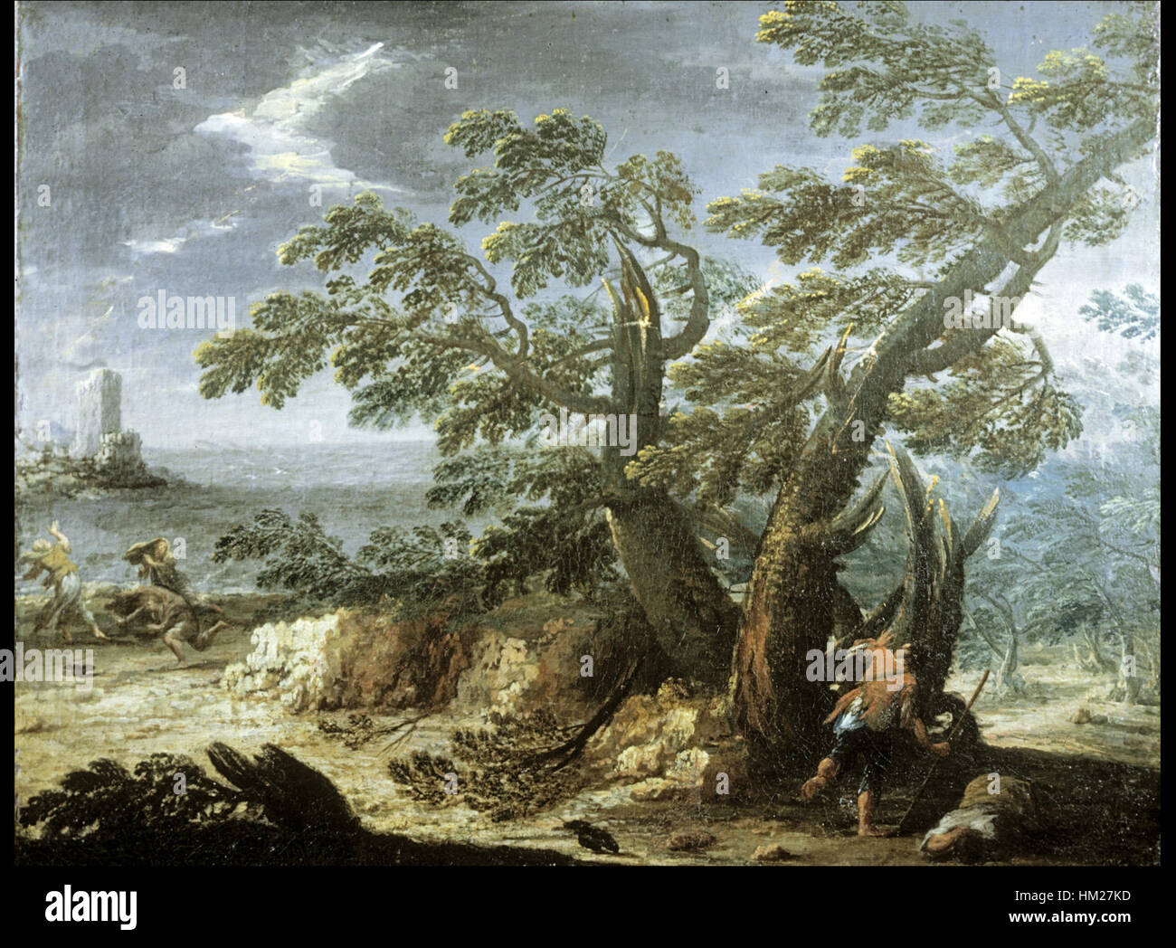 Landscape figures in storm hi-res stock photography and images - Alamy