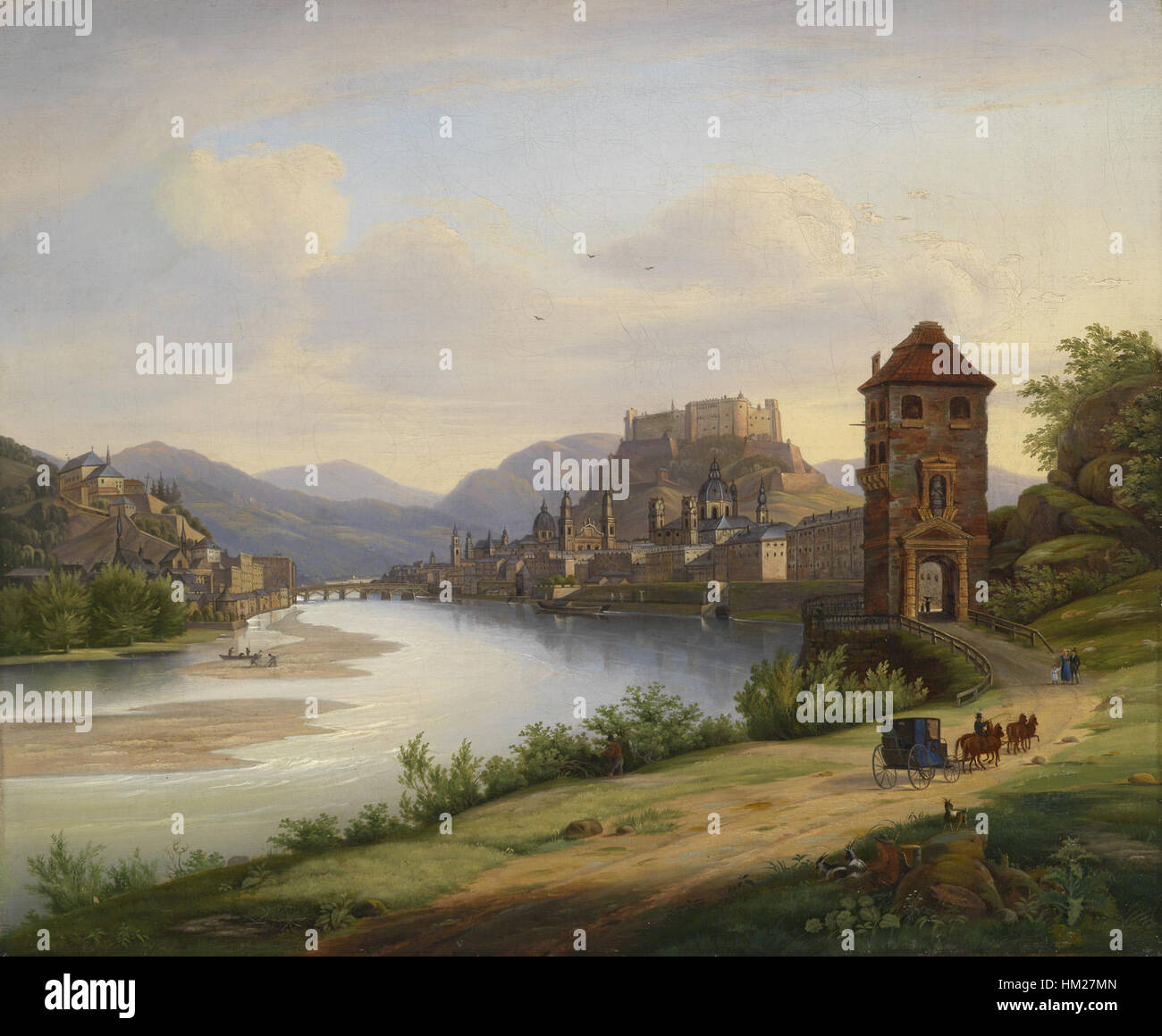 Jakob Roedler's 'Blick auf Salzburg' is a beautiful depiction of the ...