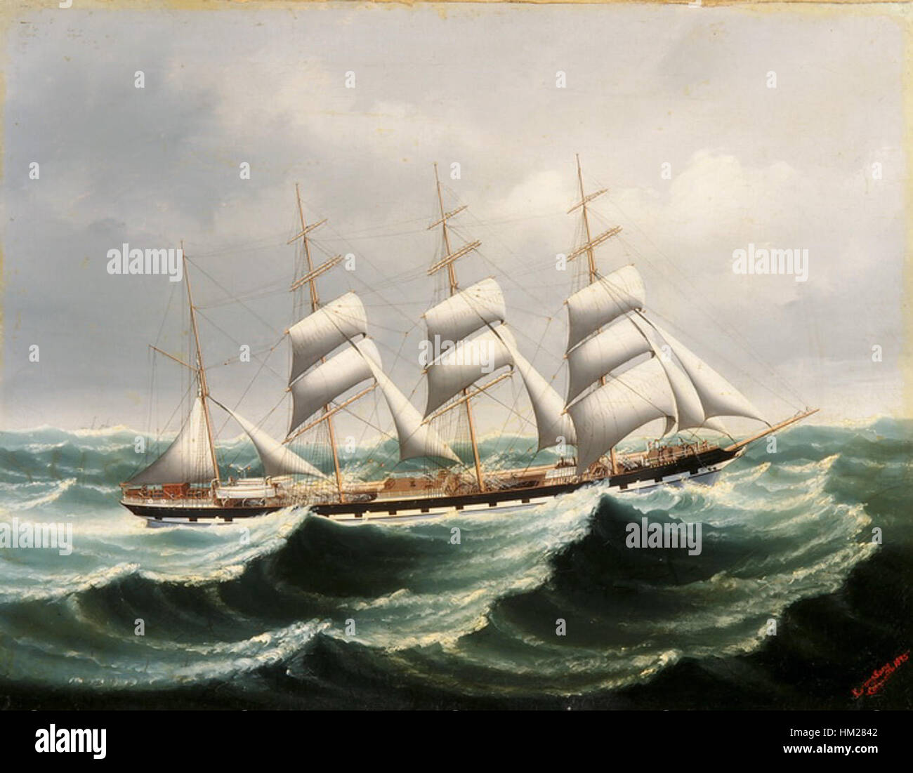 The four-masted steel barque Balmoral, built in 1895, was an iconic ...