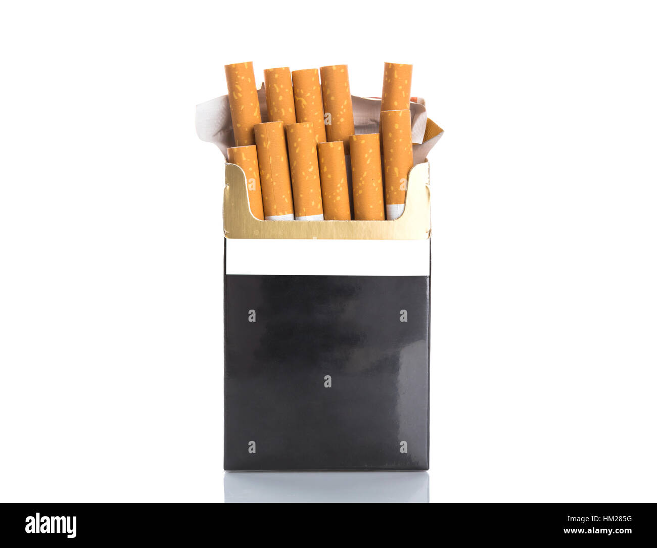 Box of cigarettes isolated on a white background Stock Photo - Alamy