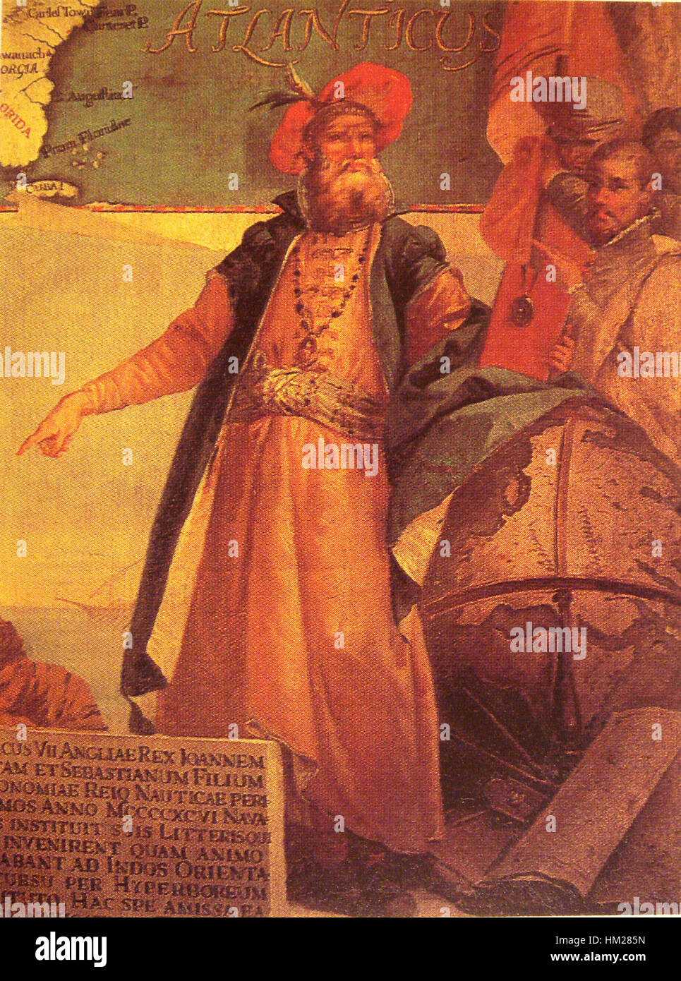 This painting is a depiction of John Cabot, the Venetian explorer ...