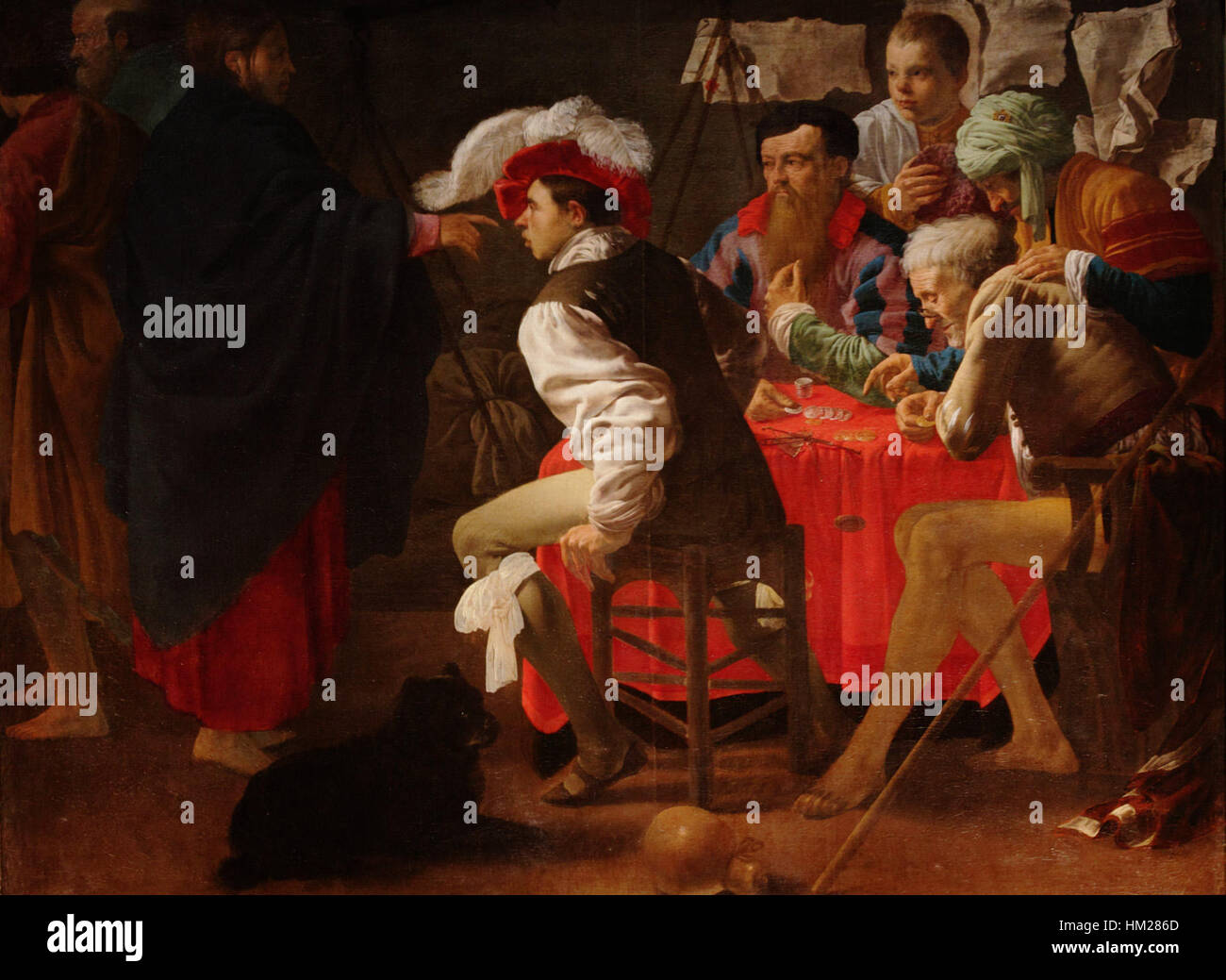 A classical religious painting depicting *The Calling of Saint Matthew ...