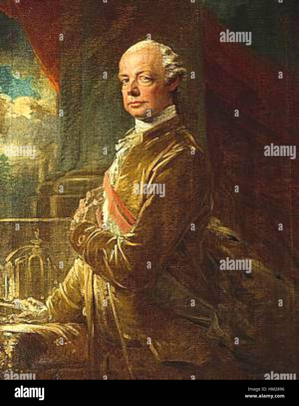 A historical portrait or artwork depicting Leopold II, King of Belgium ...