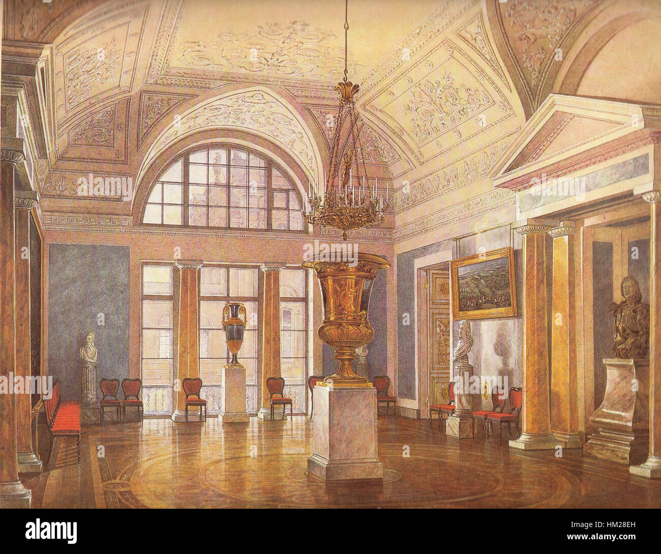 The Apollo Room painting is a historic artwork depicting classical ...
