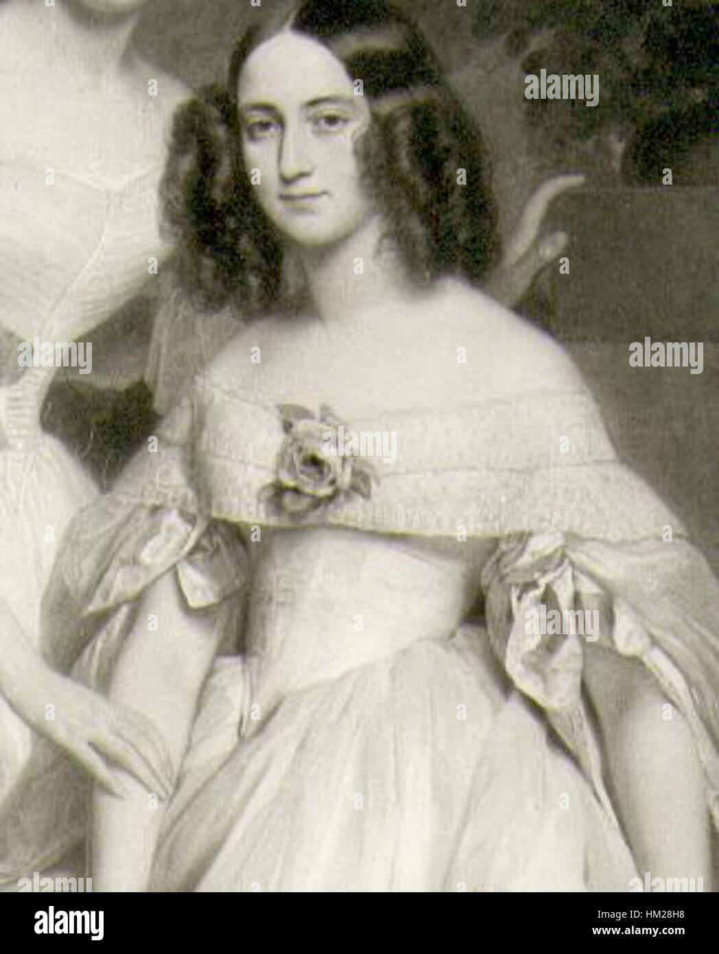 This elegant portrait of Caroline Elisabeth Lagrange, painted by Franz ...