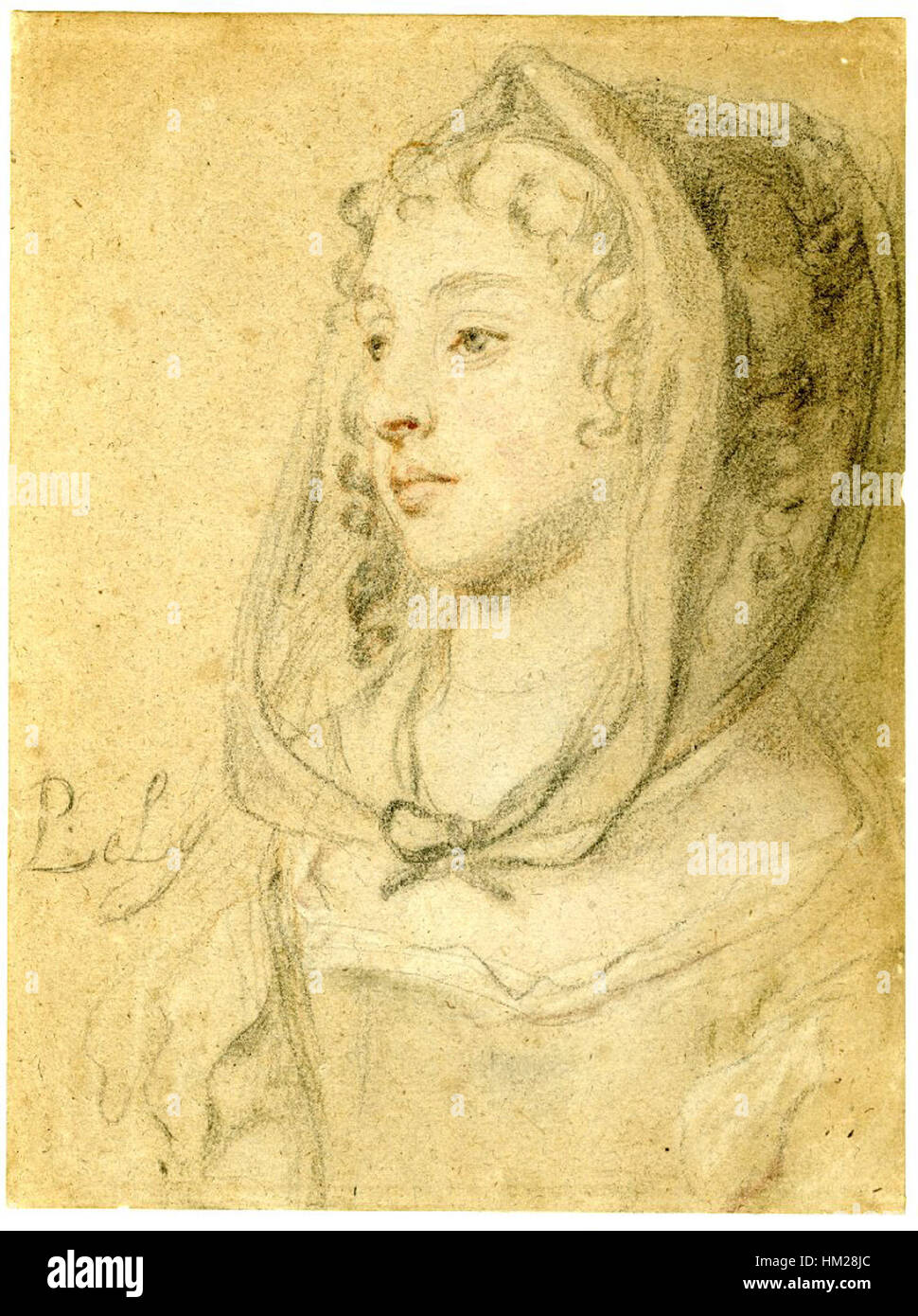 Sir Peter Lely’s portrait of a lady wearing her hair in ringlets ...