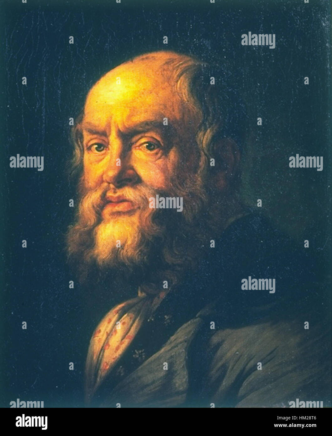 A portrait of Bonaventura Genelli, painted by James Marshall. The ...