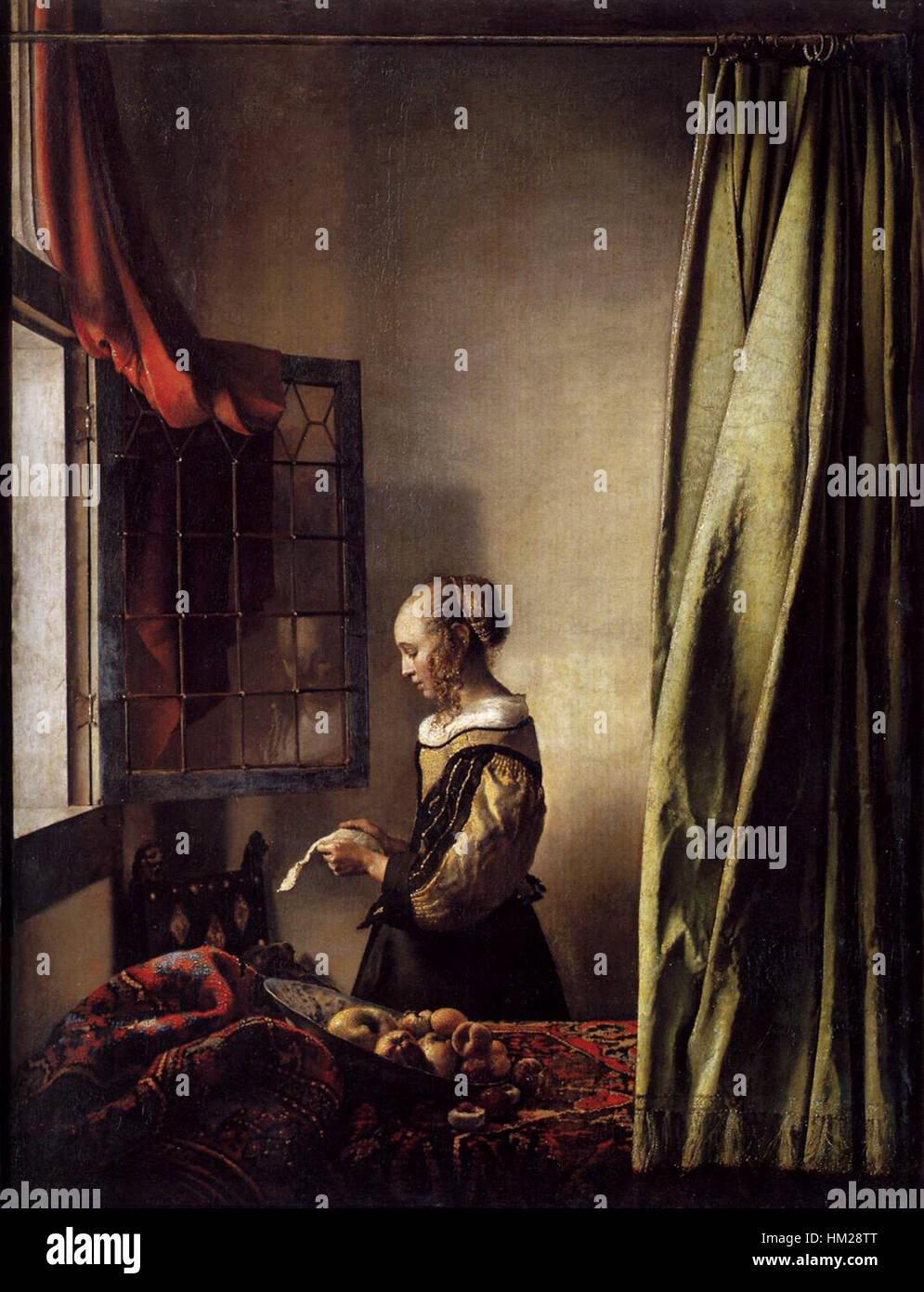 This painting by Johannes Vermeer, created in the mid-17th century ...