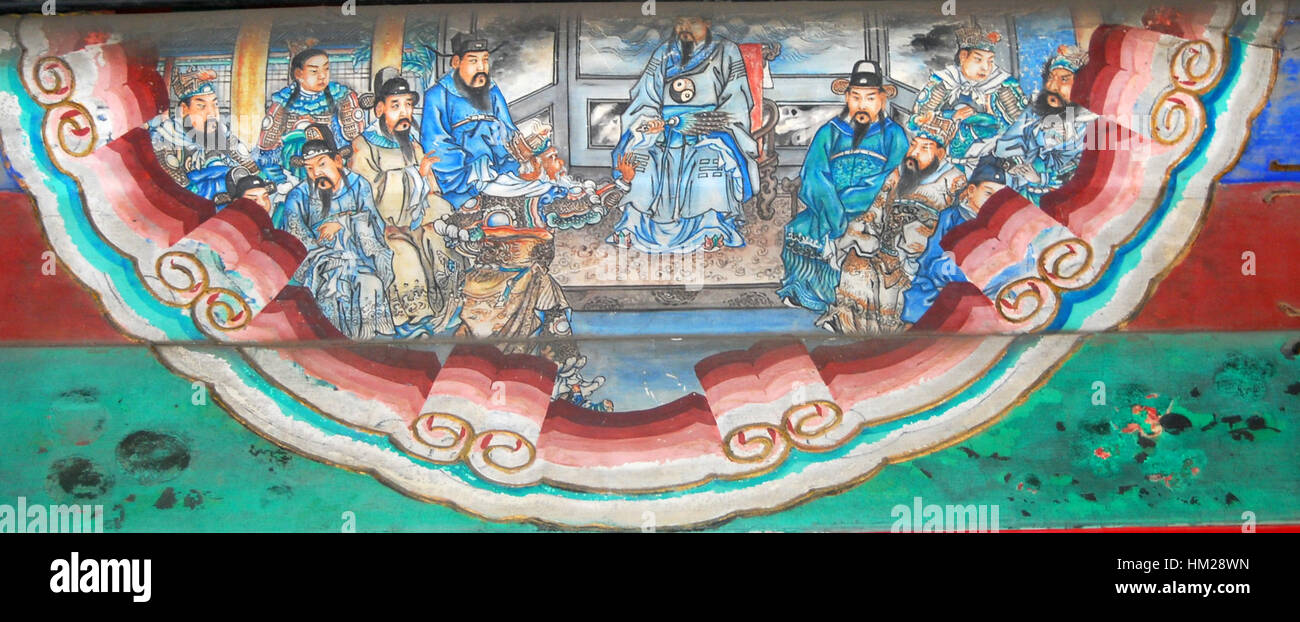This artwork of *Huang Zhong*, a prominent figure from the *Three ...