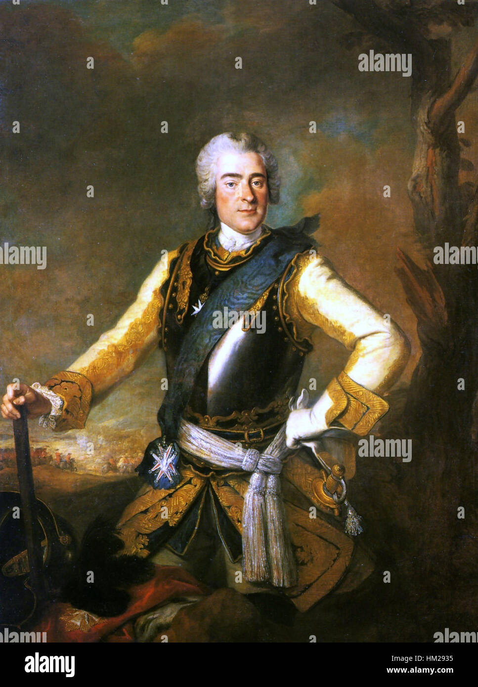 This portrait of *Johann George Chevalier de Saxe* represents a ...