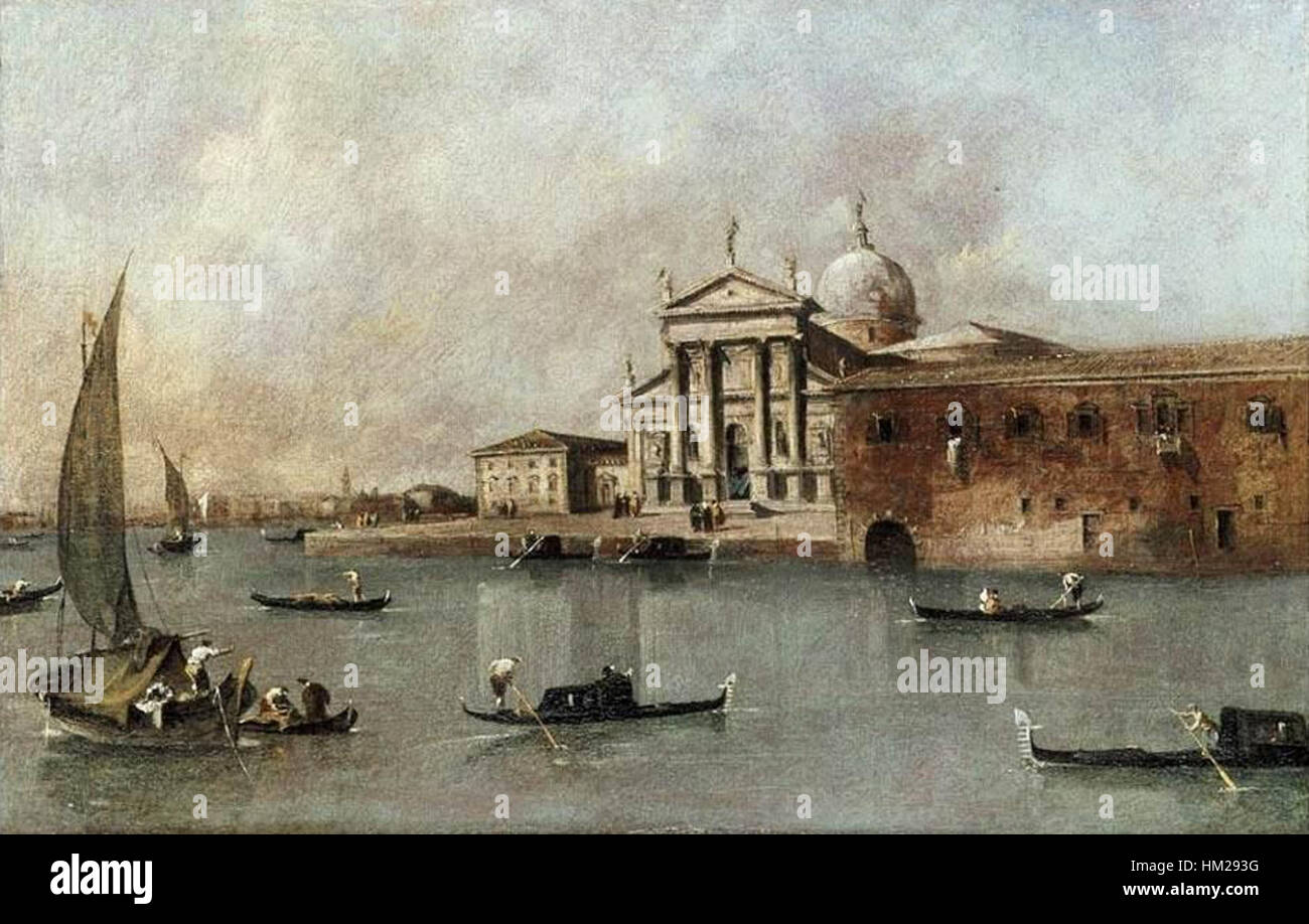 Francesco Guardiâ€™s painting depicts a breathtaking view of the Church ...