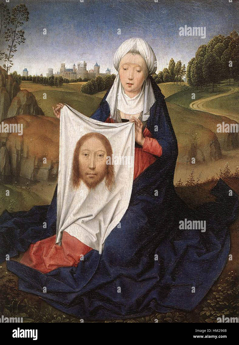 The right wing of Hans Memling's St. John and Veronica Diptych ...