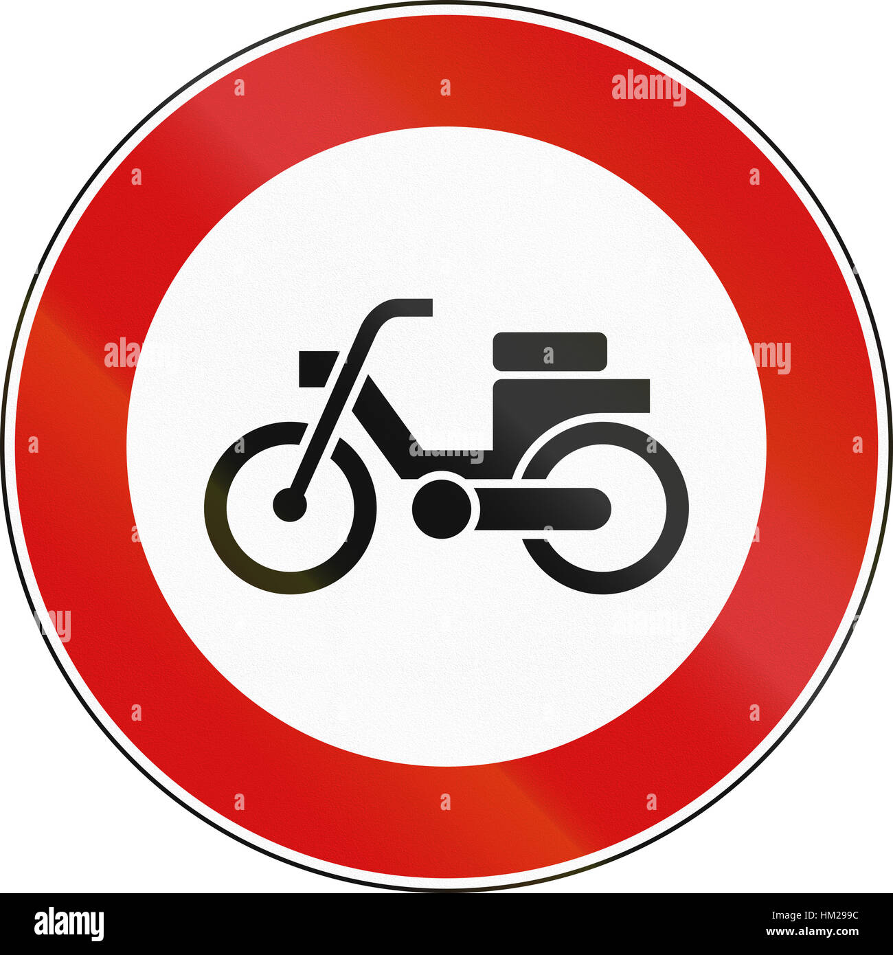 Road sign used in Italy - mopeds Stock Photo - Alamy