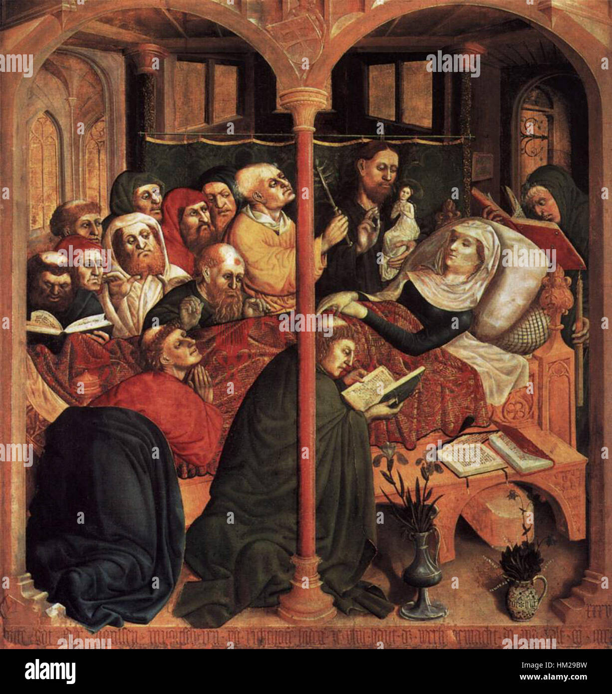 'The Death of the Virgin' by Hans Multscher is a renowned 15th-century ...