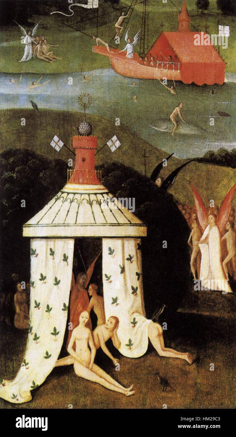 Hieronymus Bosch - Last Judgment (fragment of Paradise) - WGA02577 Stock Photo - Alamy