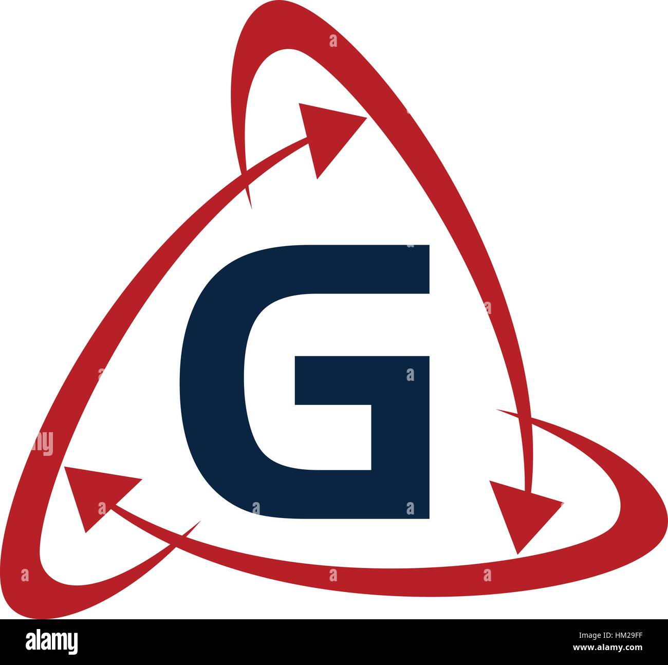 Online Marketing Business Distribution Letter G Stock Vector Image ...