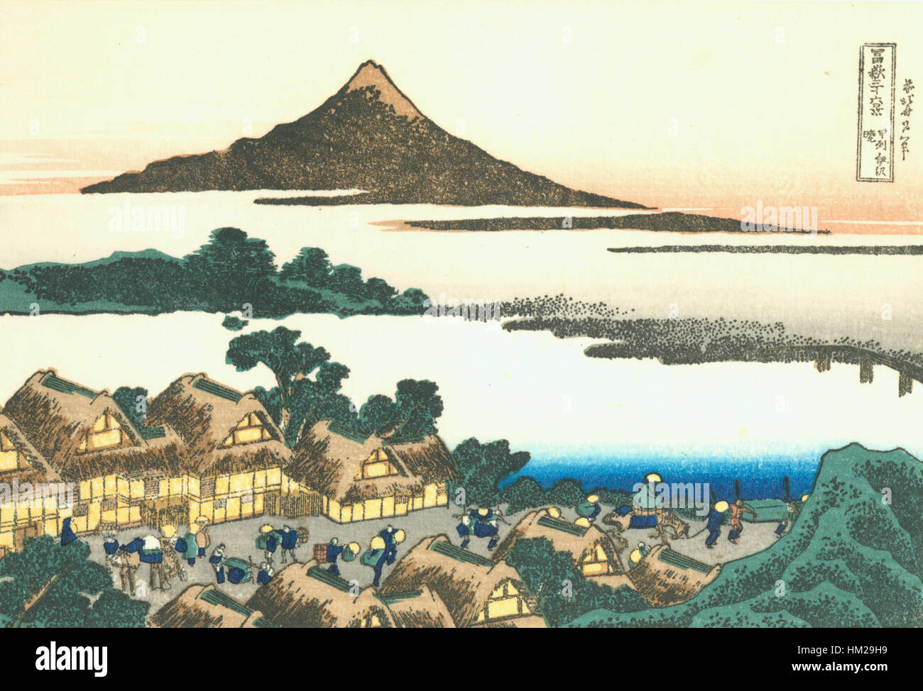 This artwork, Hokusai43 by Izawa, is a representation of traditional ...