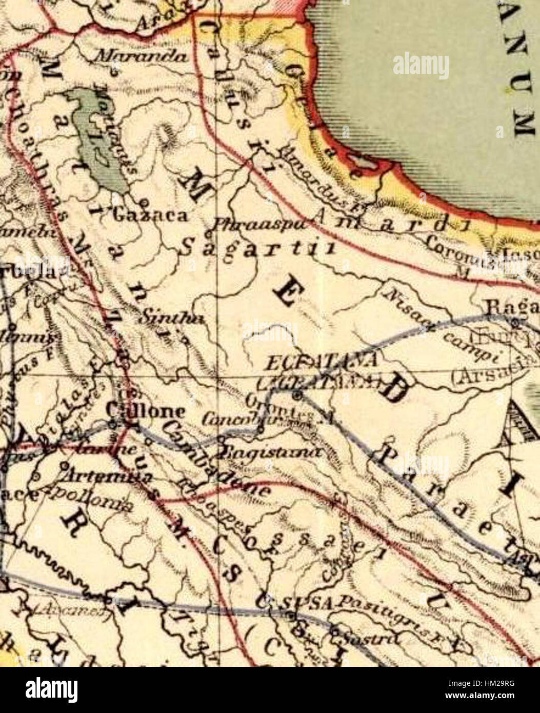 Heinrich Kiepertâ€™s 1903 map titled 'Imperia Persarum et Macedonum ...