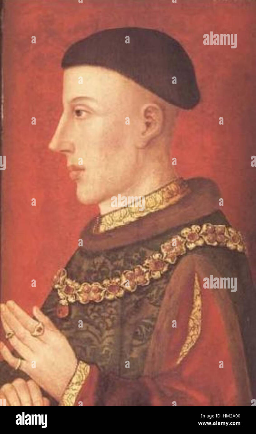 The painting of Henry V of England captures a key moment in English ...