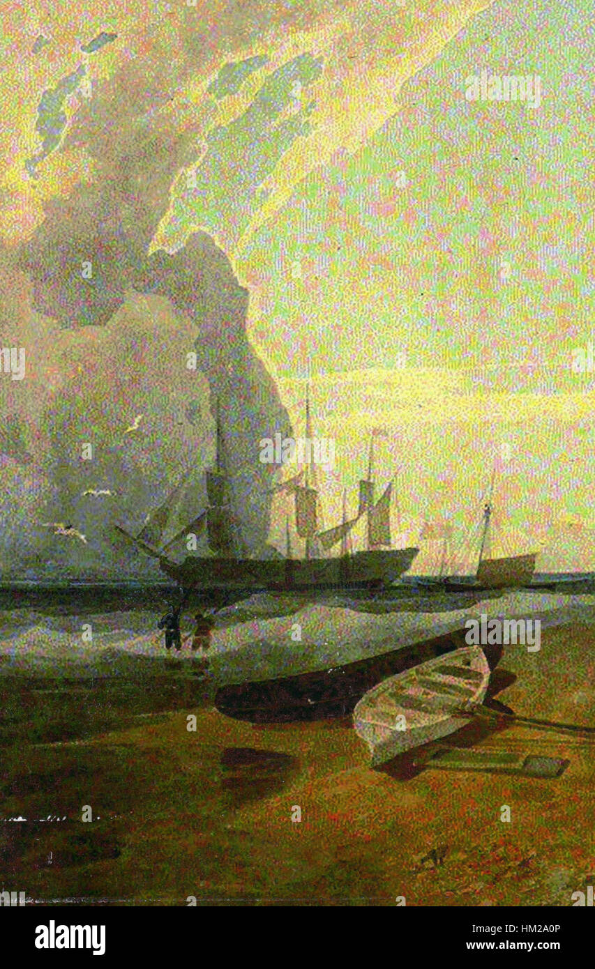 This 19th-century painting captures the HMS Mars, a British warship ...