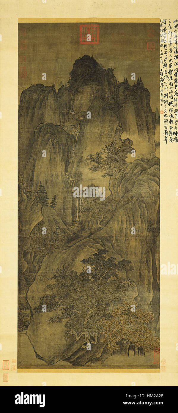 Guan Tong's 'Autumn Mountain Shadow' is a classic Chinese landscape ...