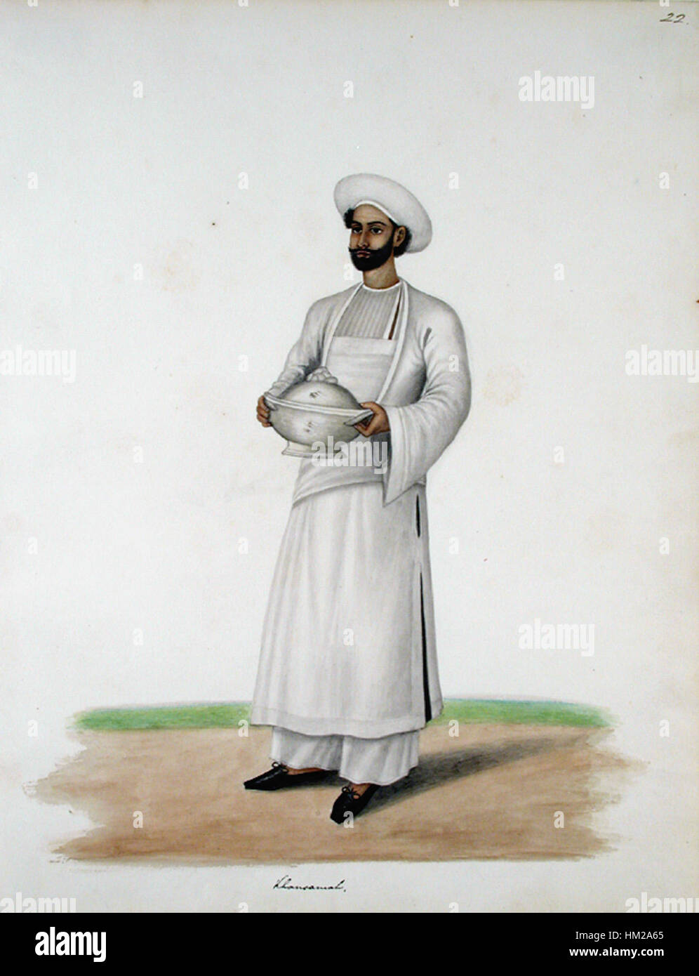 A photograph of the artwork *Khansama with a Tureen*, displayed at the ...