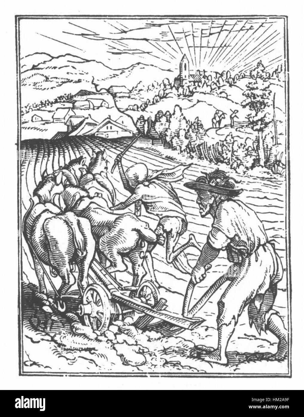 The 'Danse Macabre' series by Hans Holbein the Younger, known for its ...