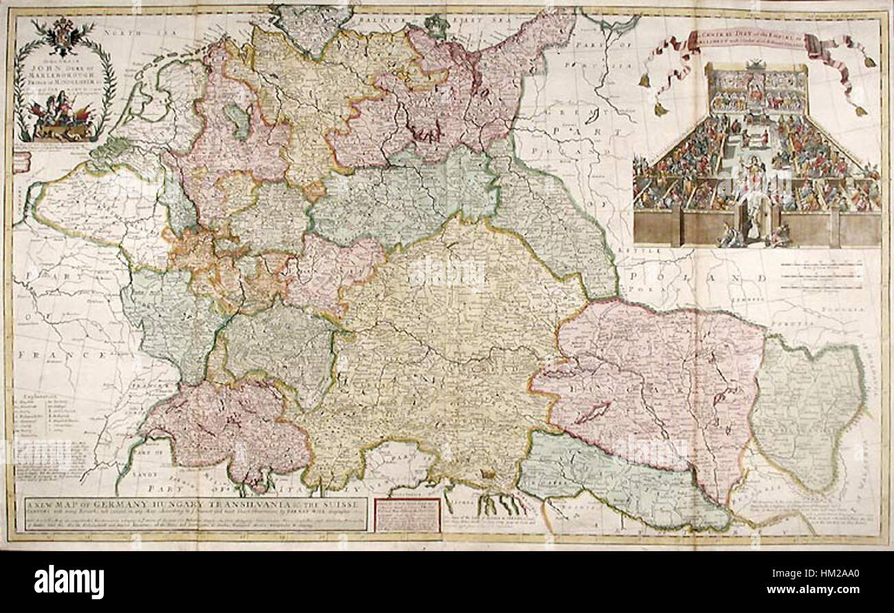 This 18th-century map by Herman Moll presents a detailed view of ...