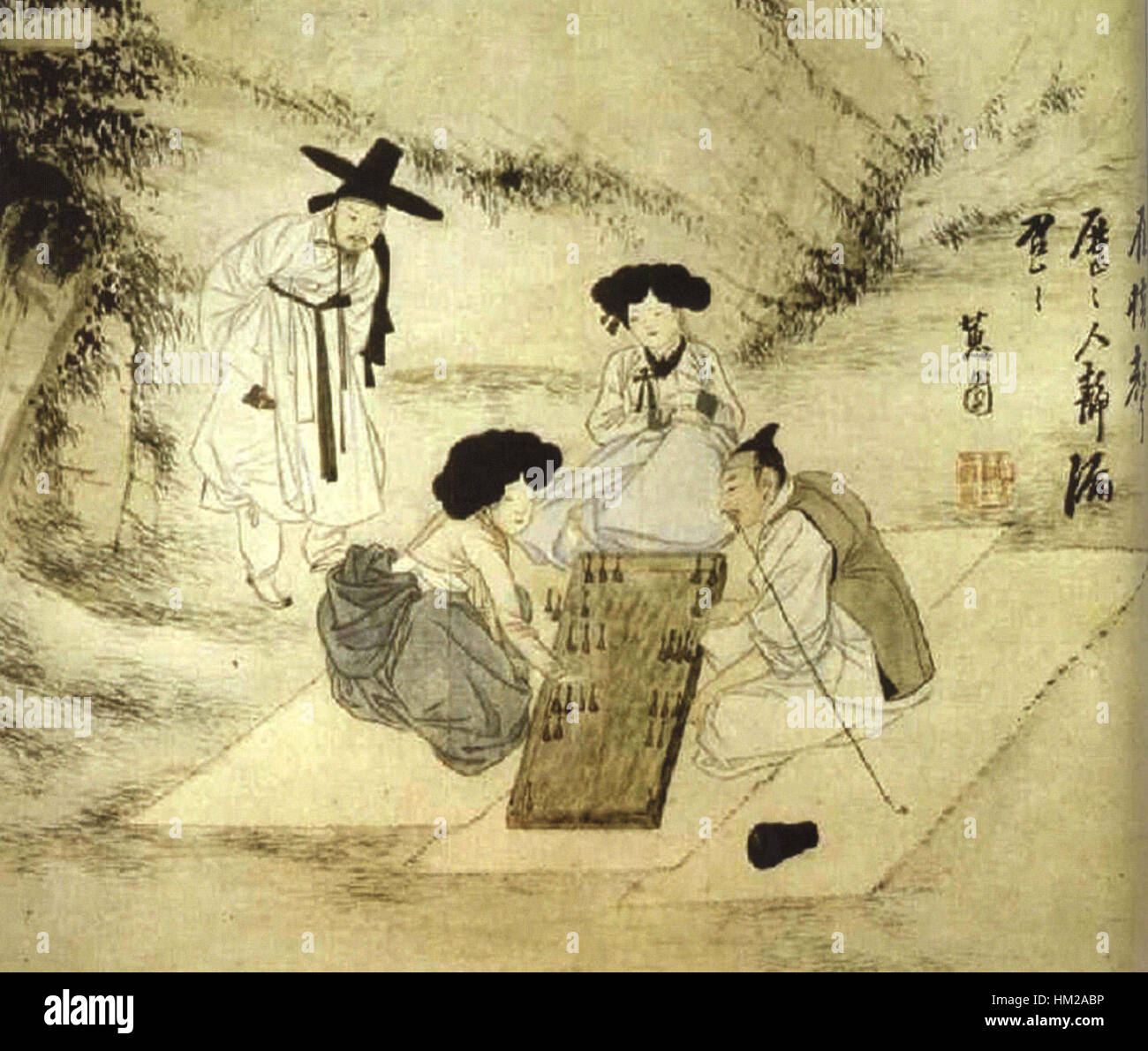 Hyewonâ€™s 'Ssangryuksammae' is an art piece depicting traditional ...