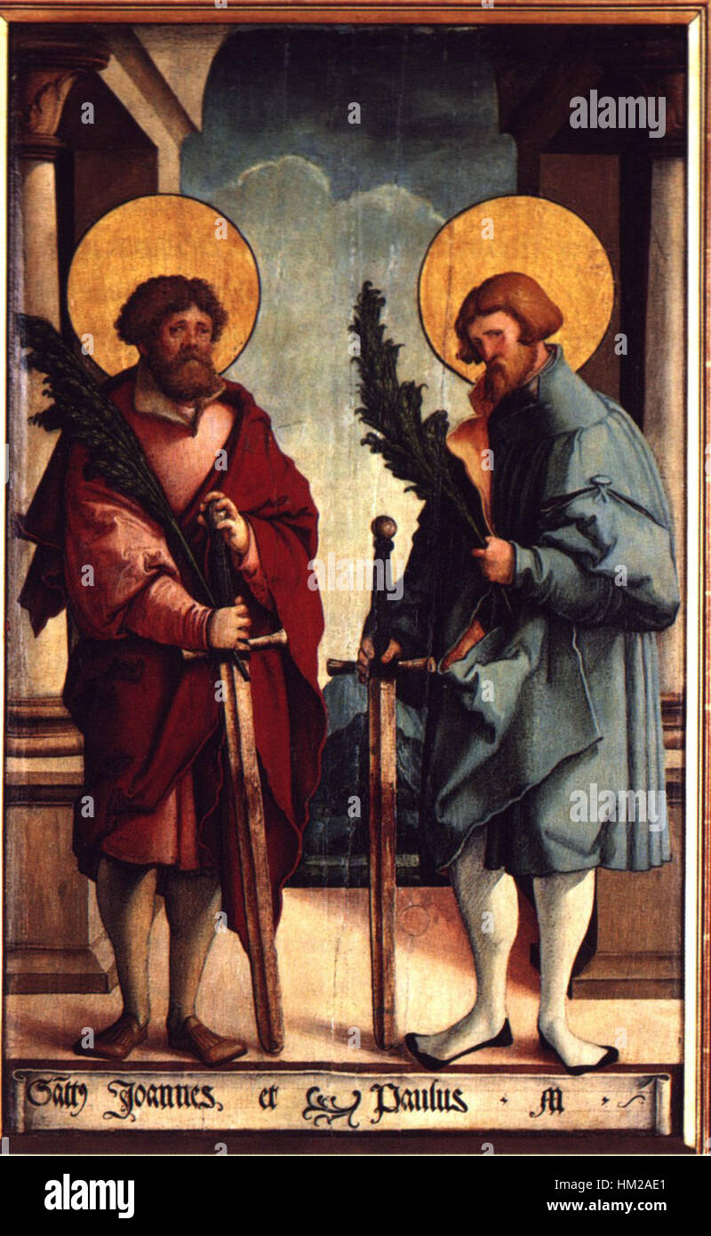 *Heilige Johannes und Paulus* is a religious painting that depicts the ...