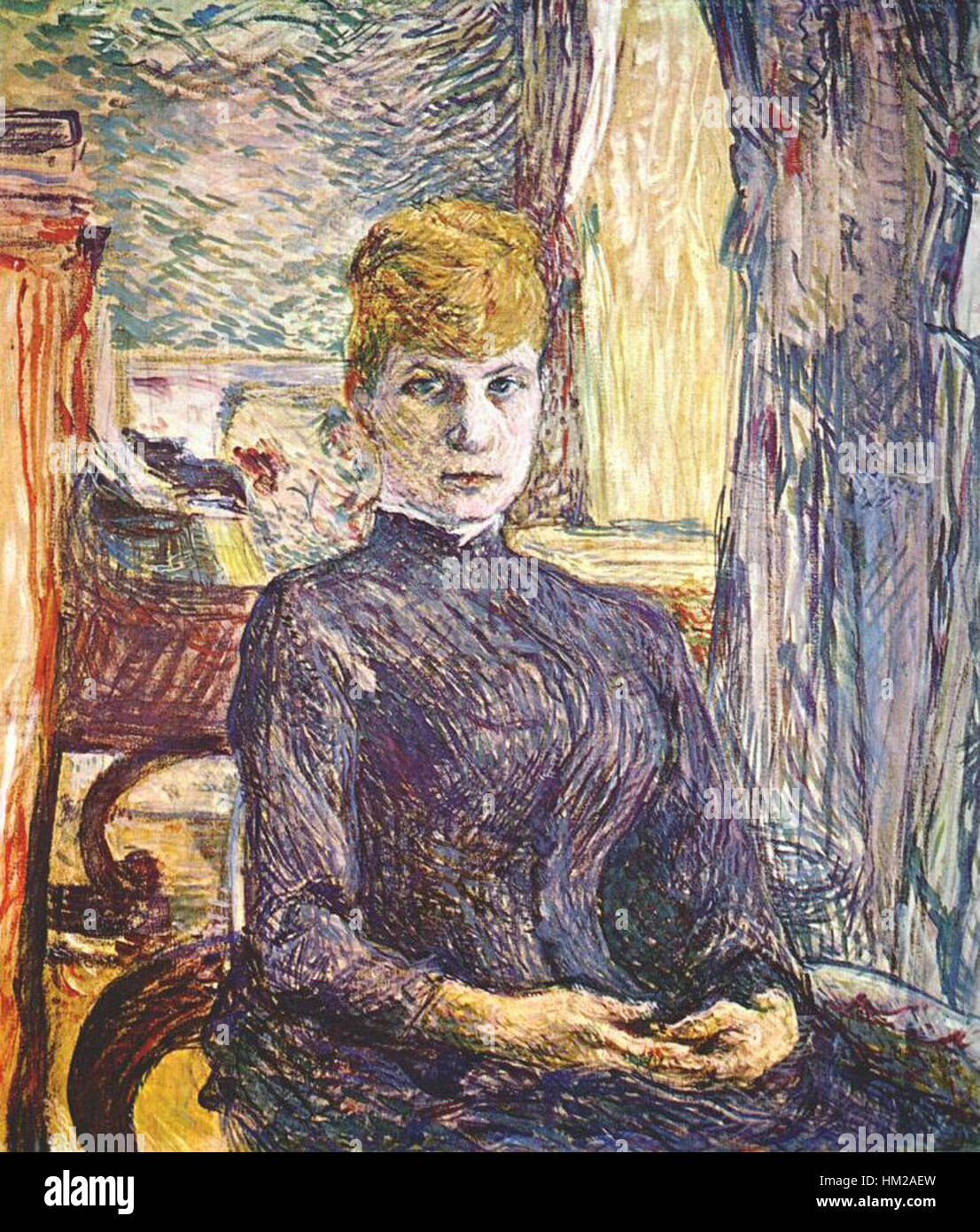 This 1887 painting by Henri Toulouse-Lautrec portrays Juliette Pascal ...