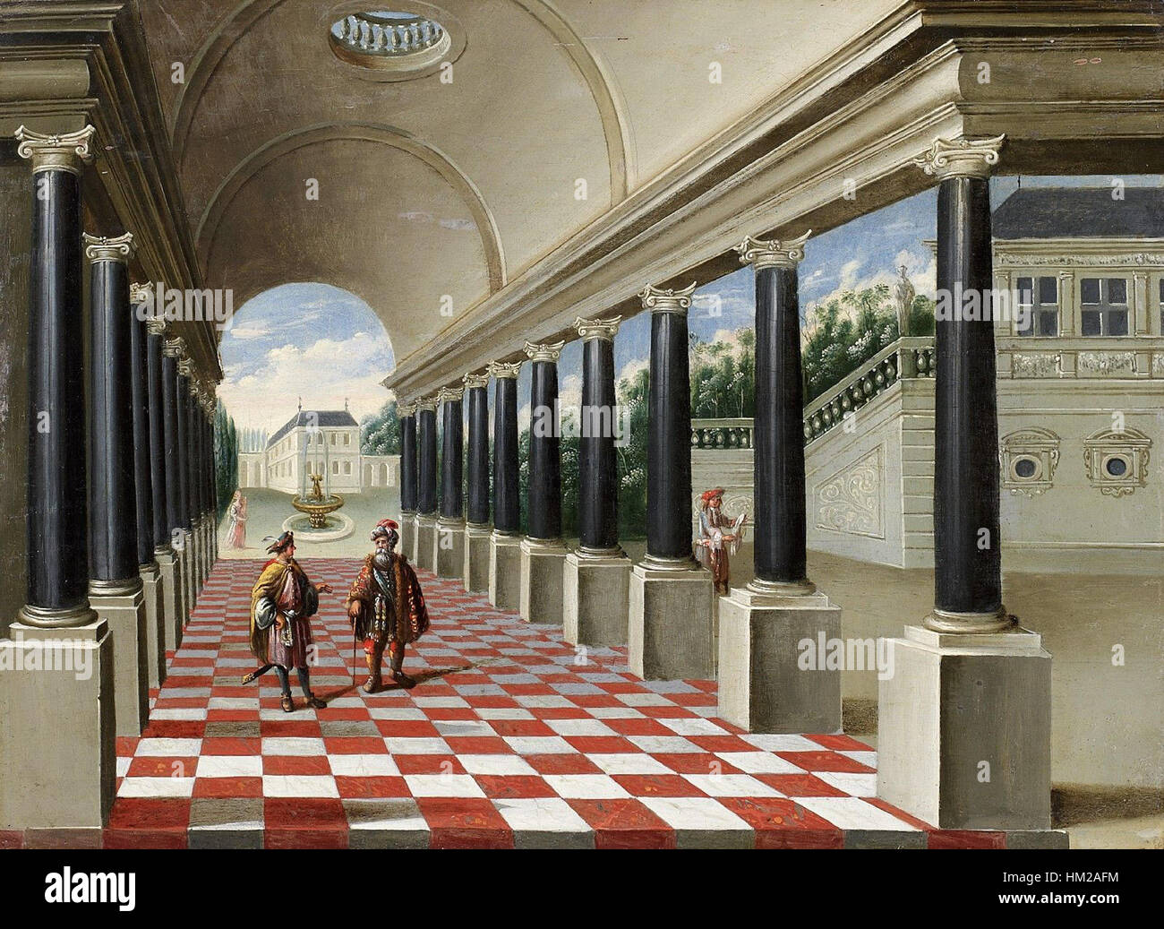 Structural elements typical of 16th century architecture hi-res stock ...