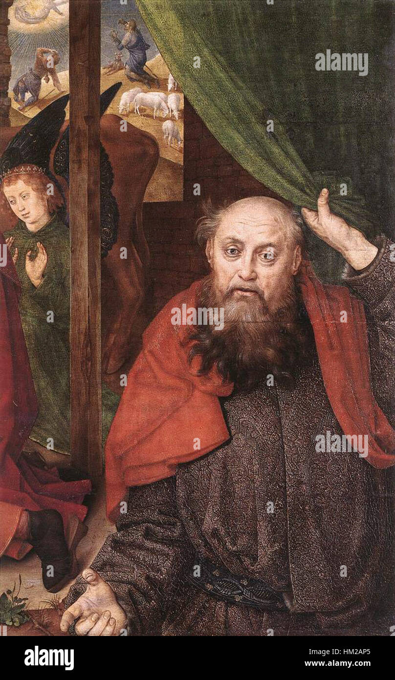 This detail from Hugo van der Goes’ *Adoration of the Shepherds ...