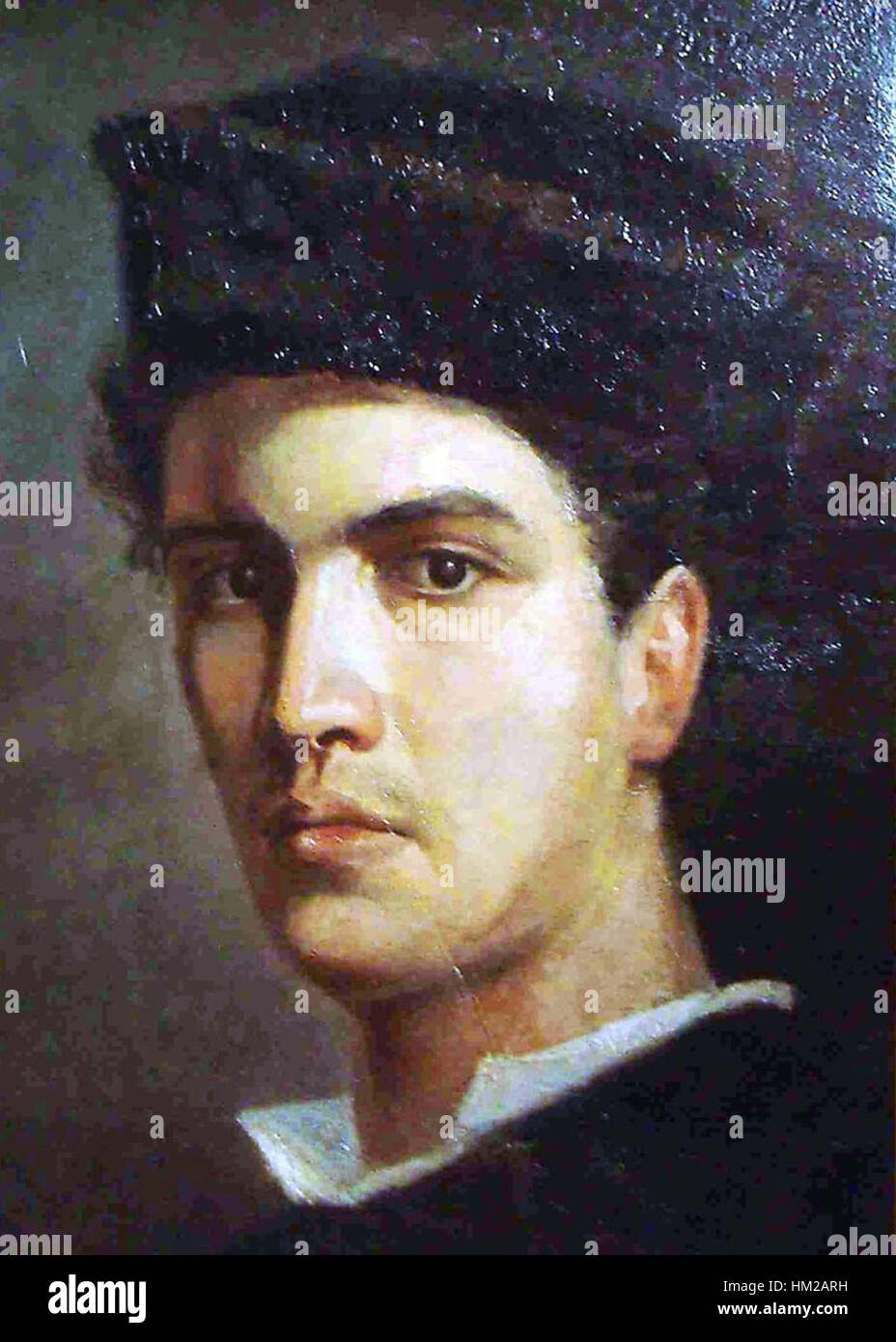 This self-portrait by Ioannis Altamouras captures the artist in the ...